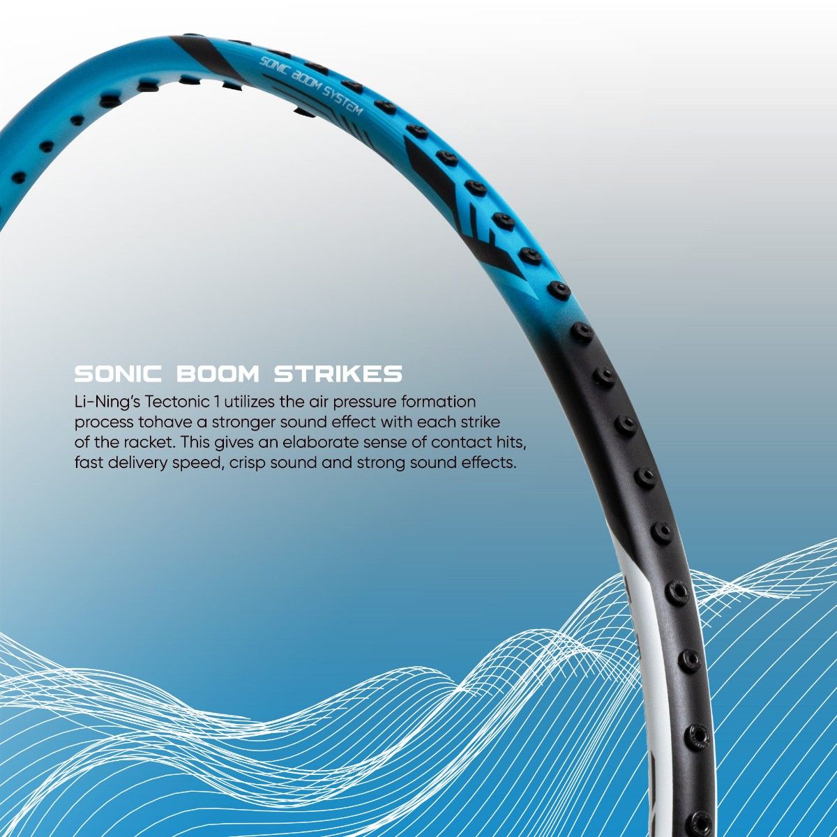 Buy Li-Ning Tectonic 1S Carbon Fibre Strung Badminton Racket with Free ...