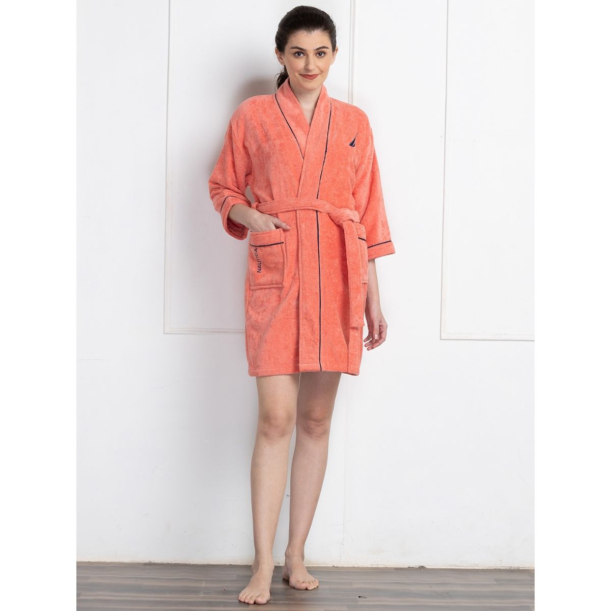 Buy Nautica Luxurious Ultra Soft Bath Robe -2pc Online