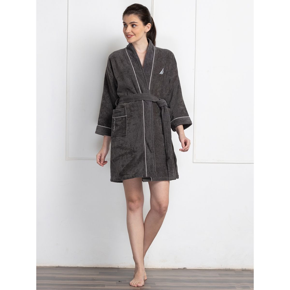 Buy Nautica Luxurious Ultra Soft Bath Robe -2pc Online