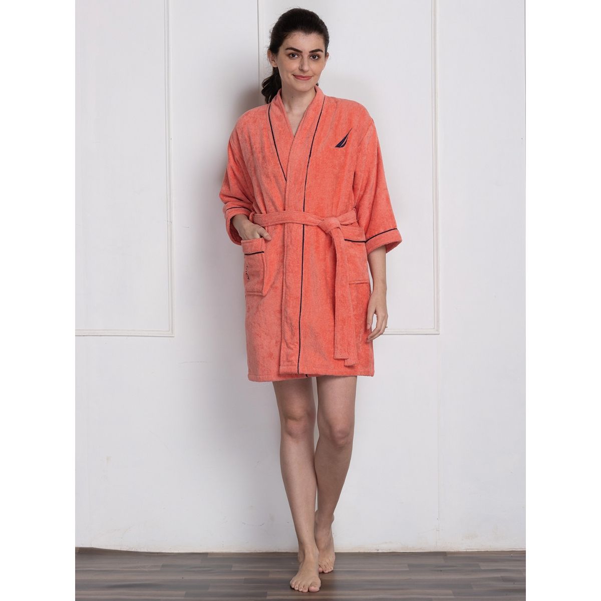 Buy Nautica Luxurious Ultra Soft Bath Robe -2pc Online