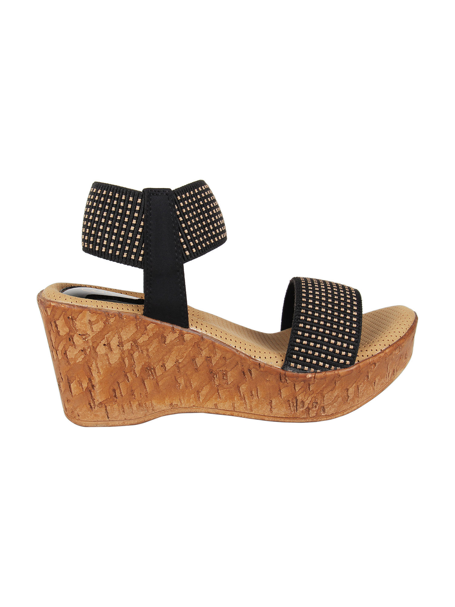 CATWALK Black Embellished Wedges - UK 5: Buy CATWALK Black Embellished ...