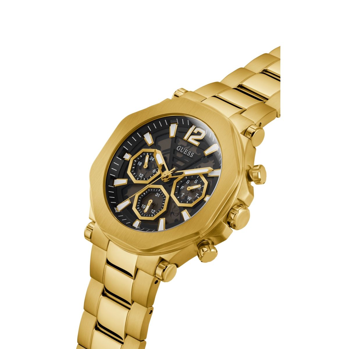 Buy Guess Analog Gold Dial Mens Watch - GW0539G2 Online