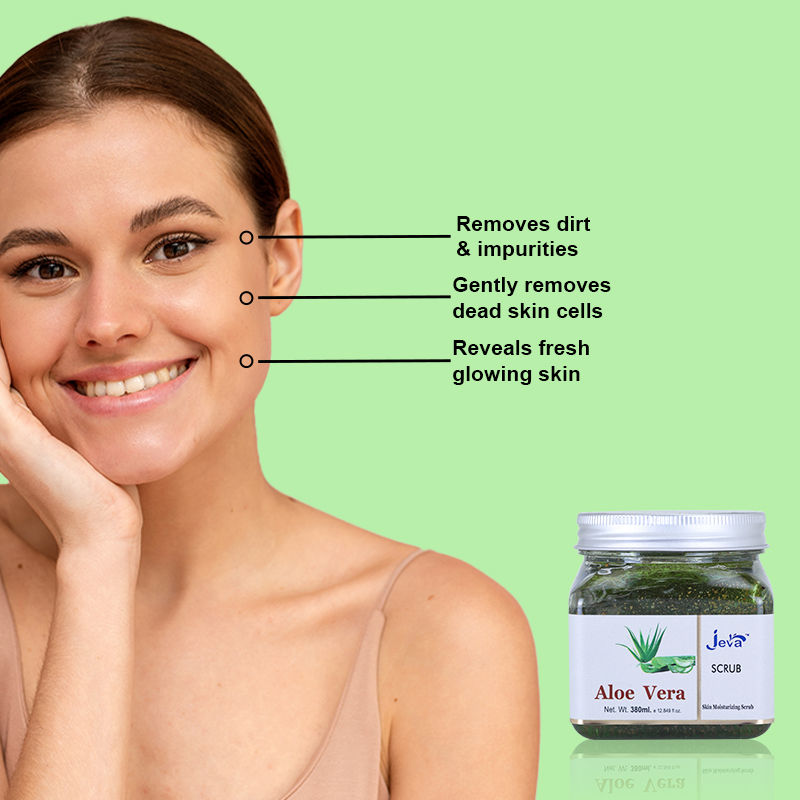 Buy Jeva Aloe Vera Skin Moisturizing Bath Gel Scrub Online