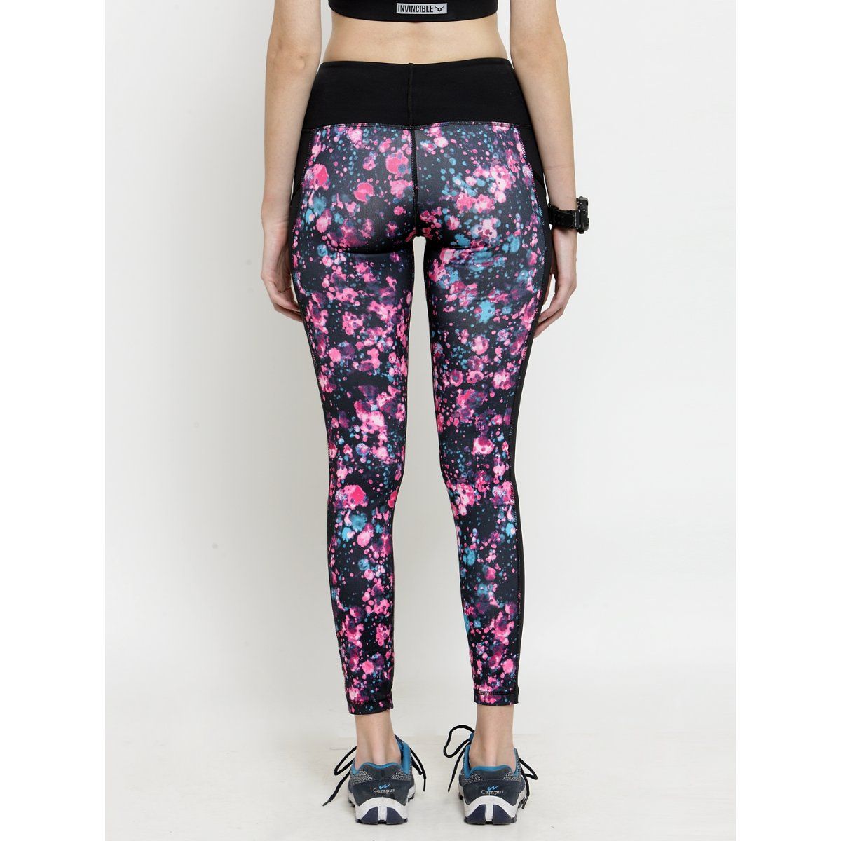 Buy INVINCIBLE Pink Women Bubbles Print Sports Luxe Leggings Online