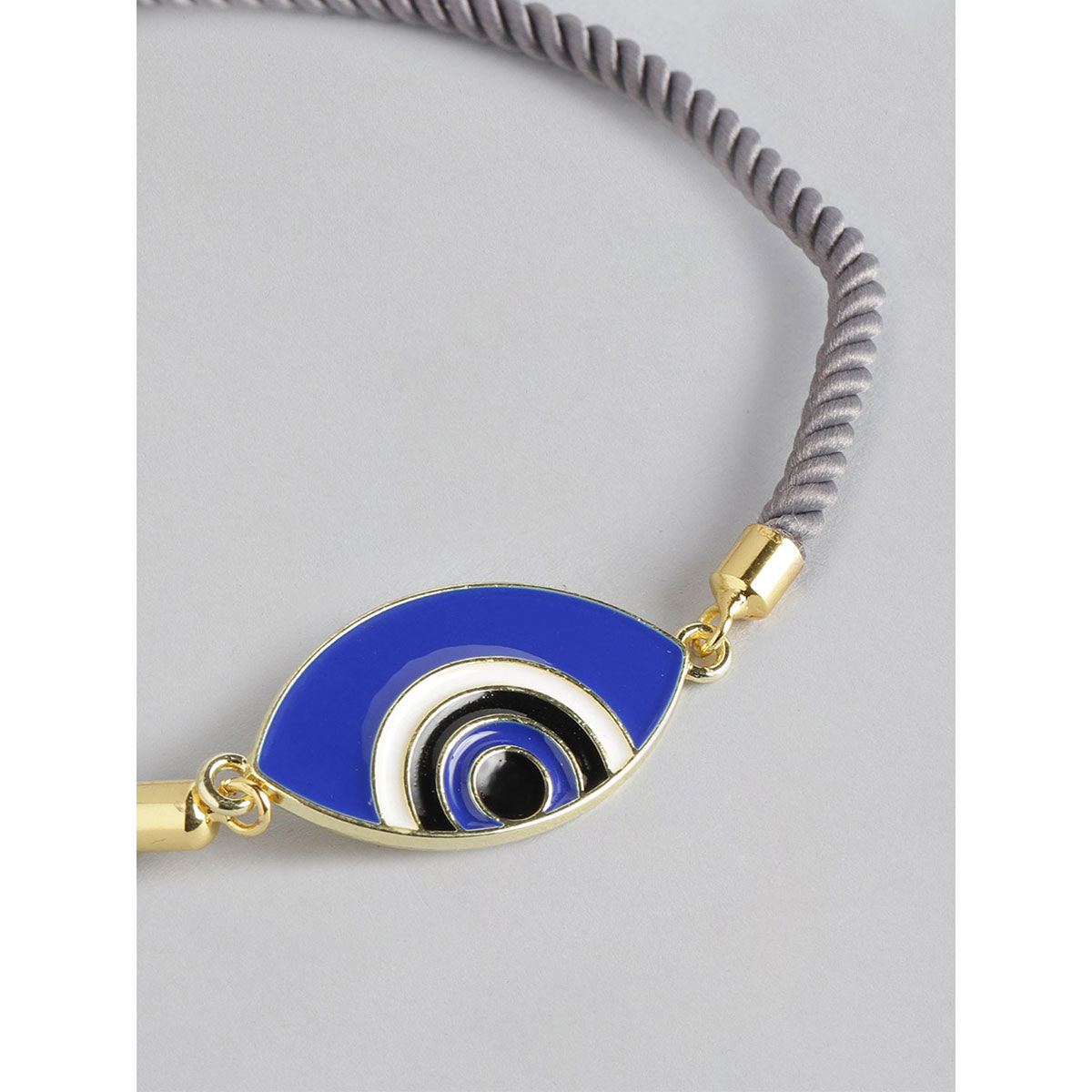 Buy Blueberry Grey Evil Eye Bracelet Online