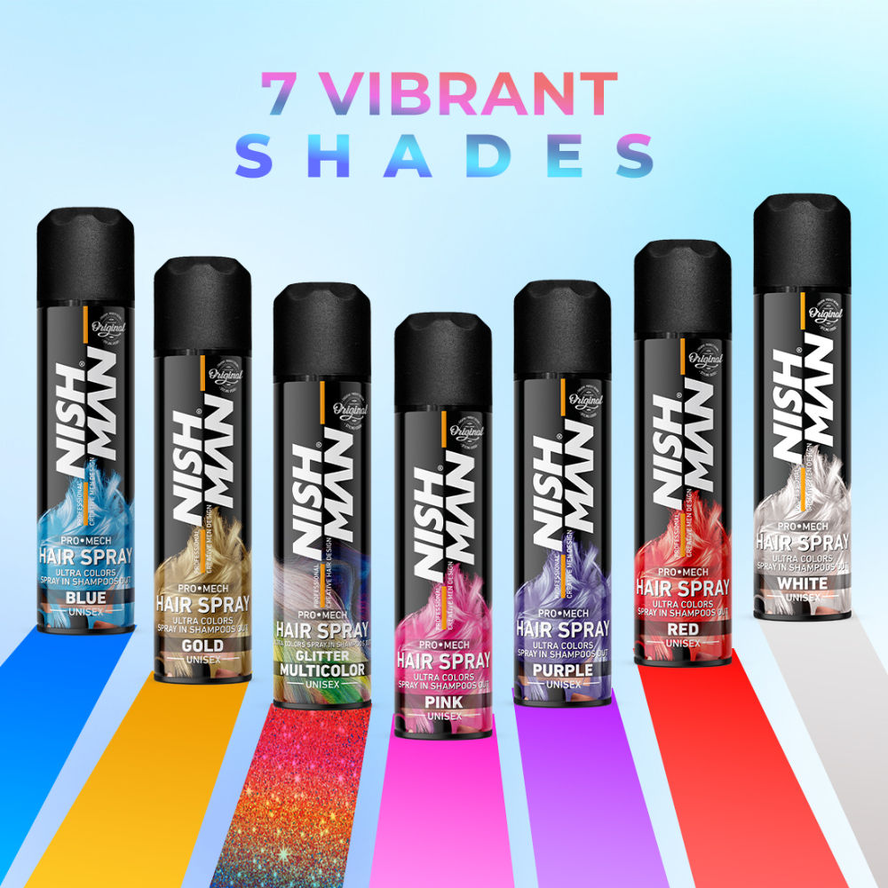 Buy NishMan Pro Mech Hair Spray Ultra Colors Online