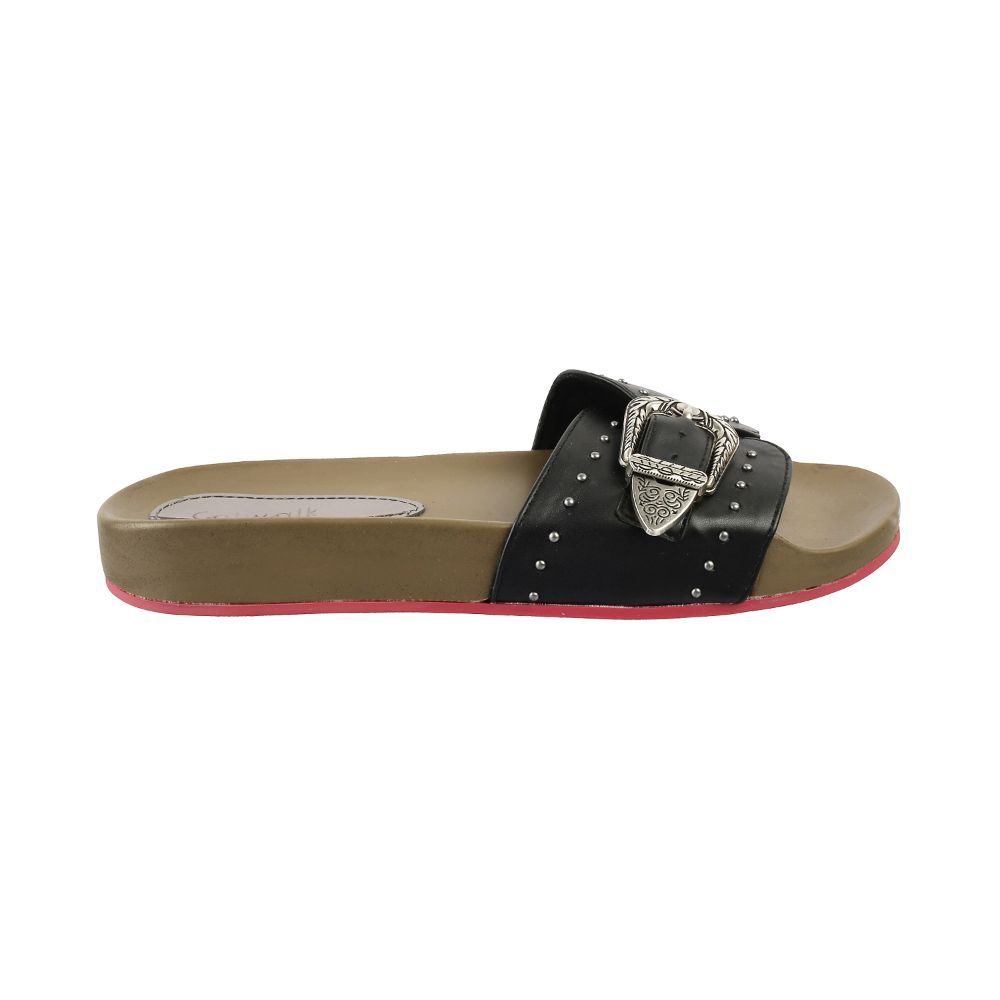 Buy CATWALK Buckle Studded Sliders Online