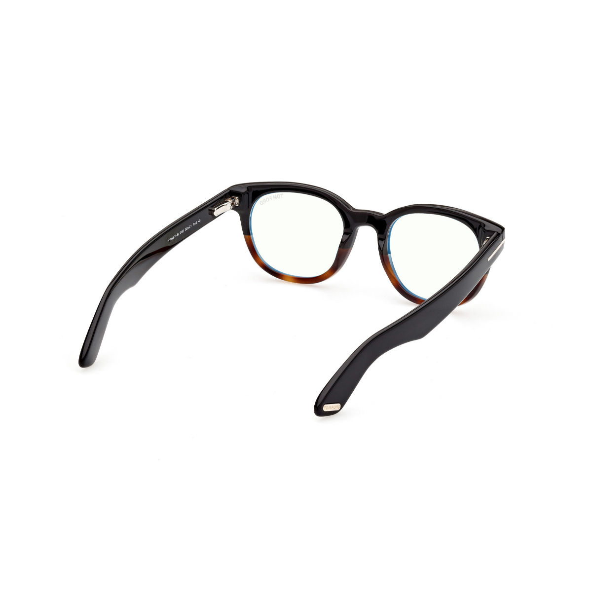 Tom Ford FT5807-B50005 Blue Block Round Eye Frames for Men (50): Buy ...