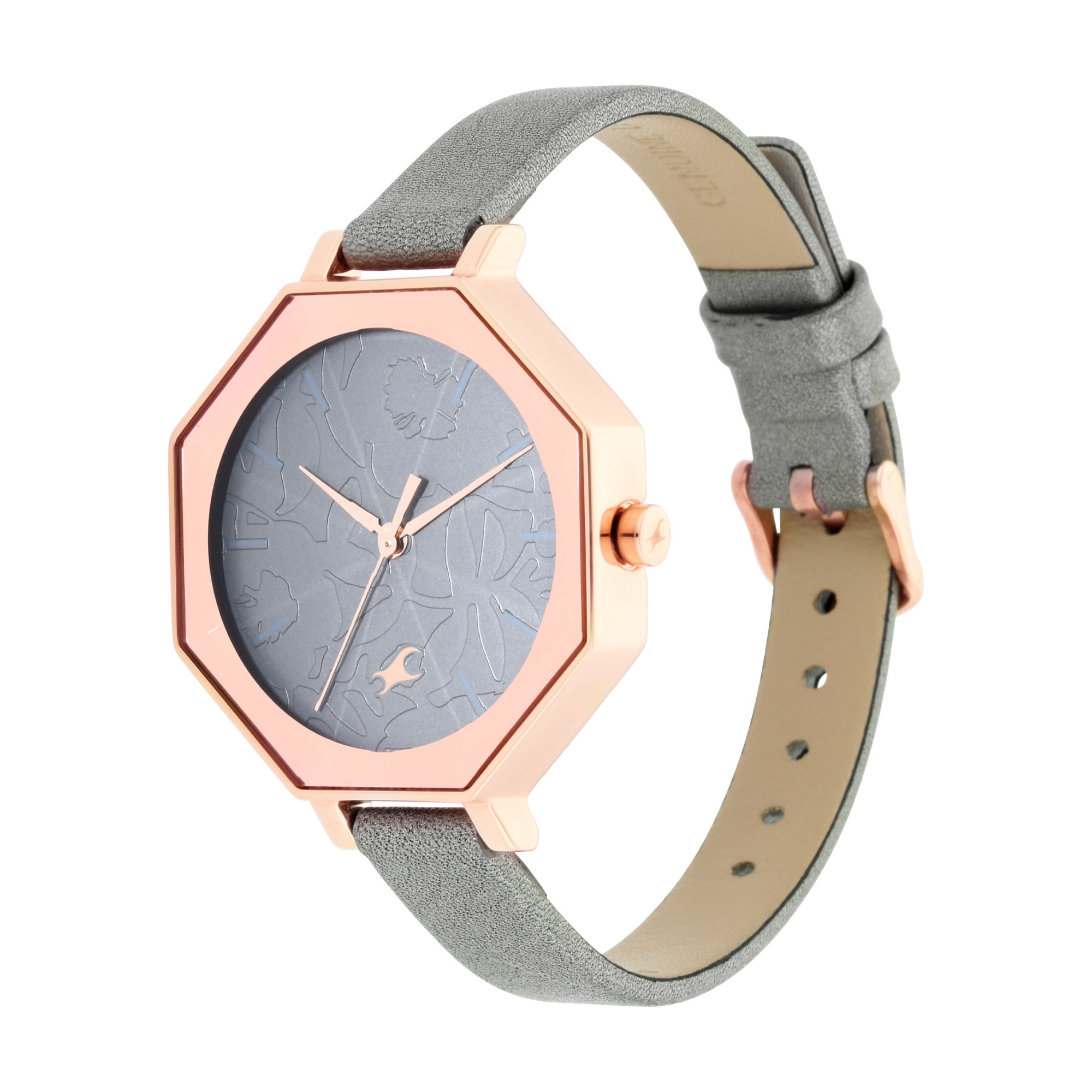 Fastrack Watches Paint Me 6226wl02 Grey Dial Analog Watch For Women ...