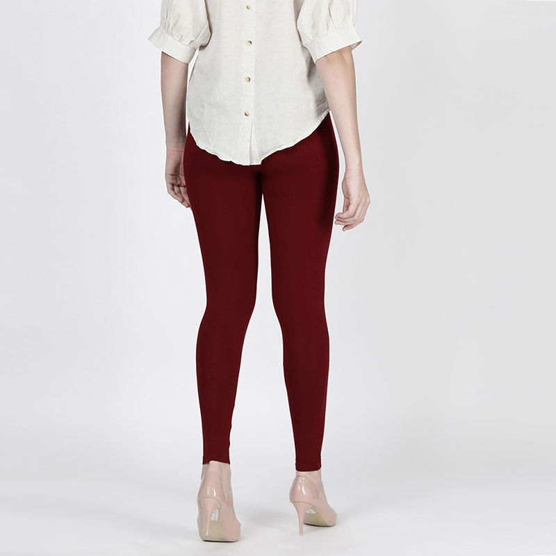 Buy TWIN BIRDS Cherry Berry Women Ankle Legging - Red Online