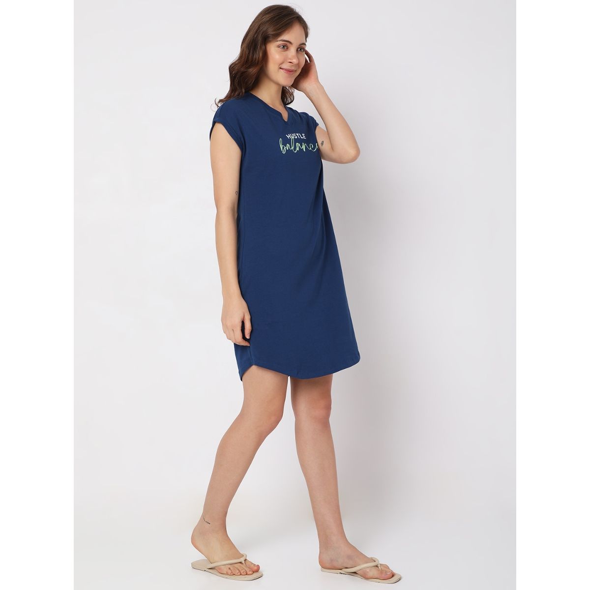 Vero Moda Intimates Women Navy Blue Sleepwear T-shirt Dress Navy Blue ...