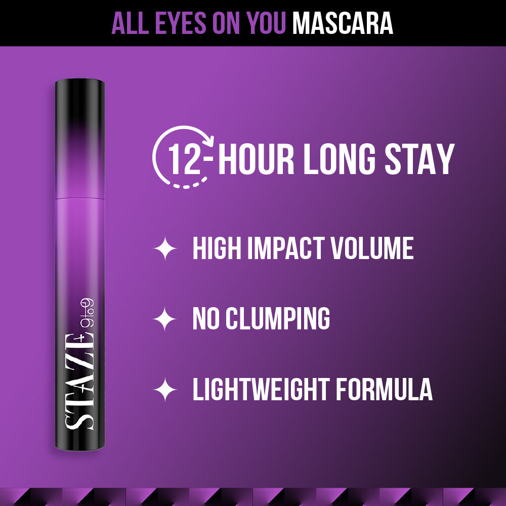 Buy Staze 9to9 All Eyes On You Volumizing + Waterproof Mascara - 01 ...