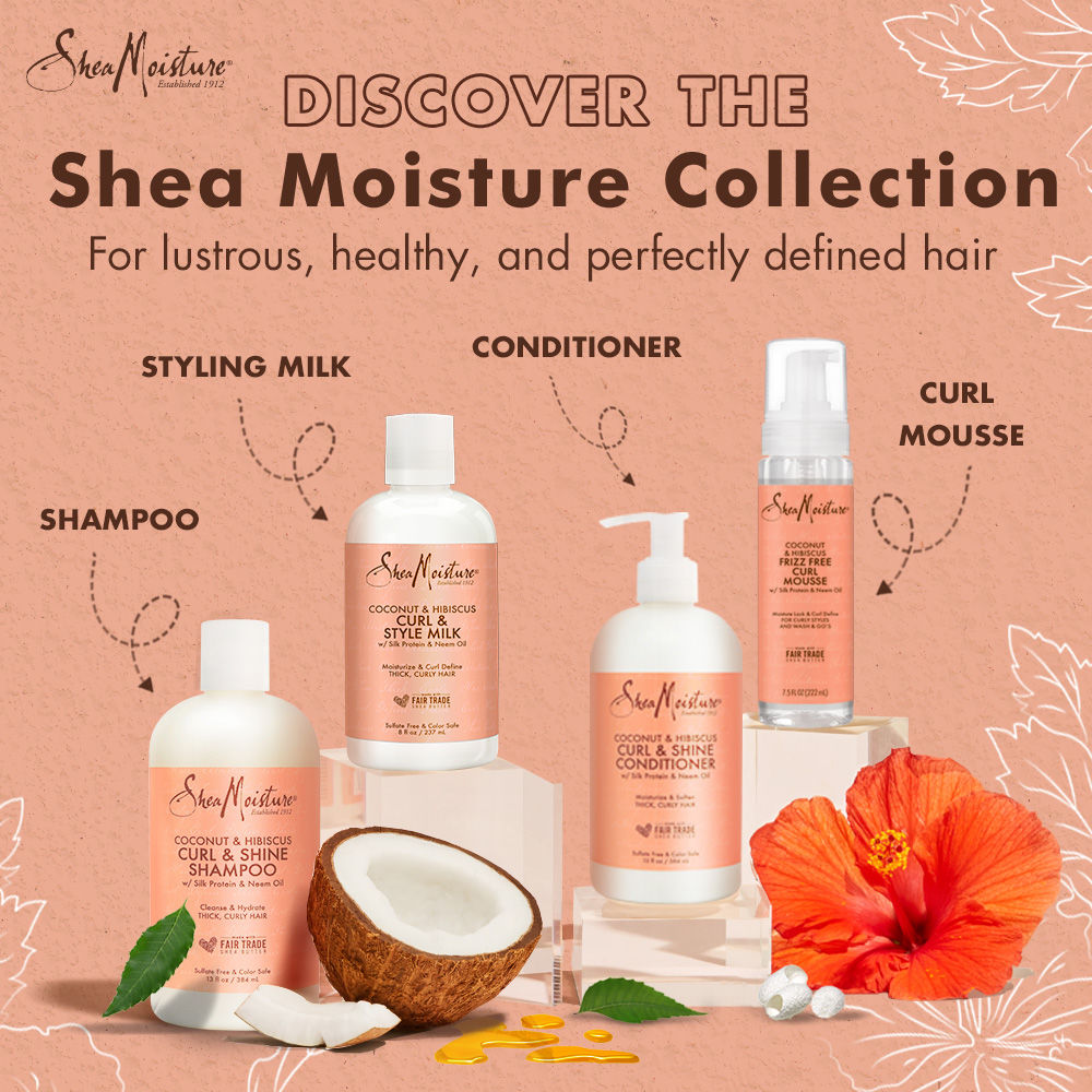 Buy Shea Moisture Coconut & Hibiscus Curl & Shine Shampoo Online