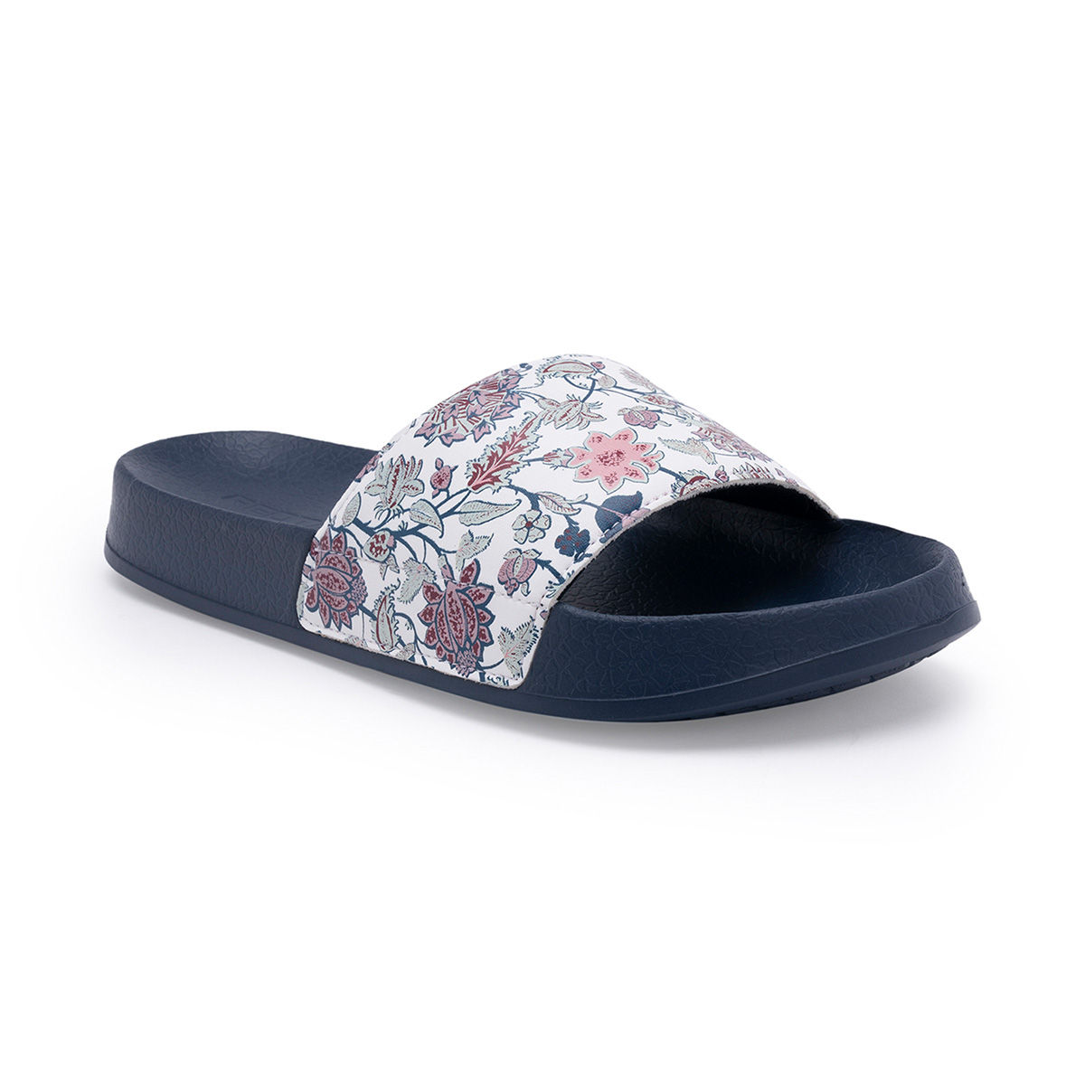 Buy Red Tape Floral Navy Sliders Online
