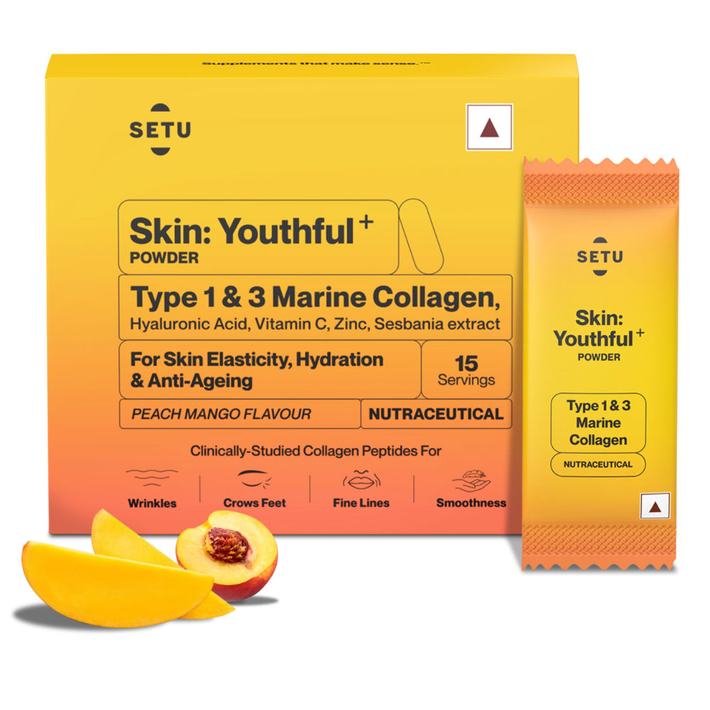 Buy Setu Skin Youthful Marine Collagen Powder with Biotin for Women ...