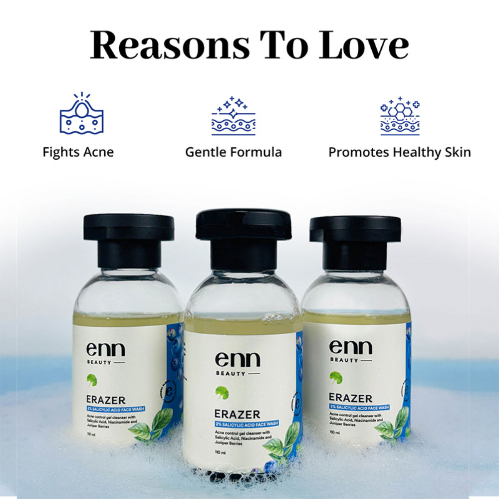 Buy ENN Acne Control Gel Cleanser, Face Wash With 2% Salicylic Acid ...