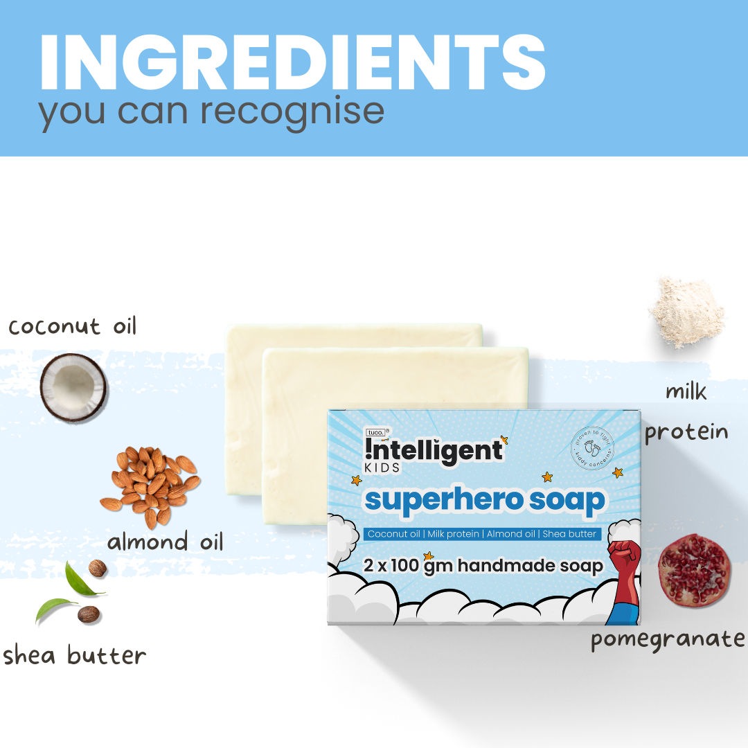 TuCo Intelligent Kids Superhero Soap For Deep Cleaning - Pack Of 2: Buy ...