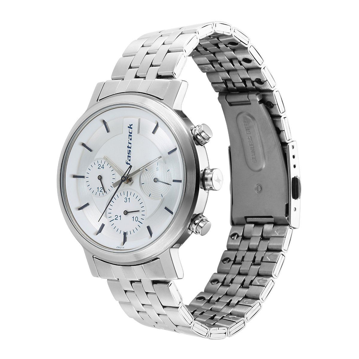Buy Fastrack Tick Tock 2.0 Silver Dial Multifunction Watch for Men ...