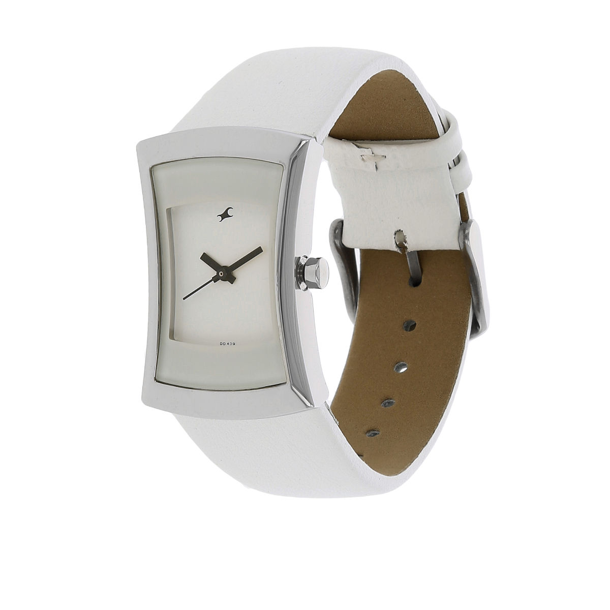 Fastrack White Dial White Leather Strap Watch: Buy Fastrack White Dial ...