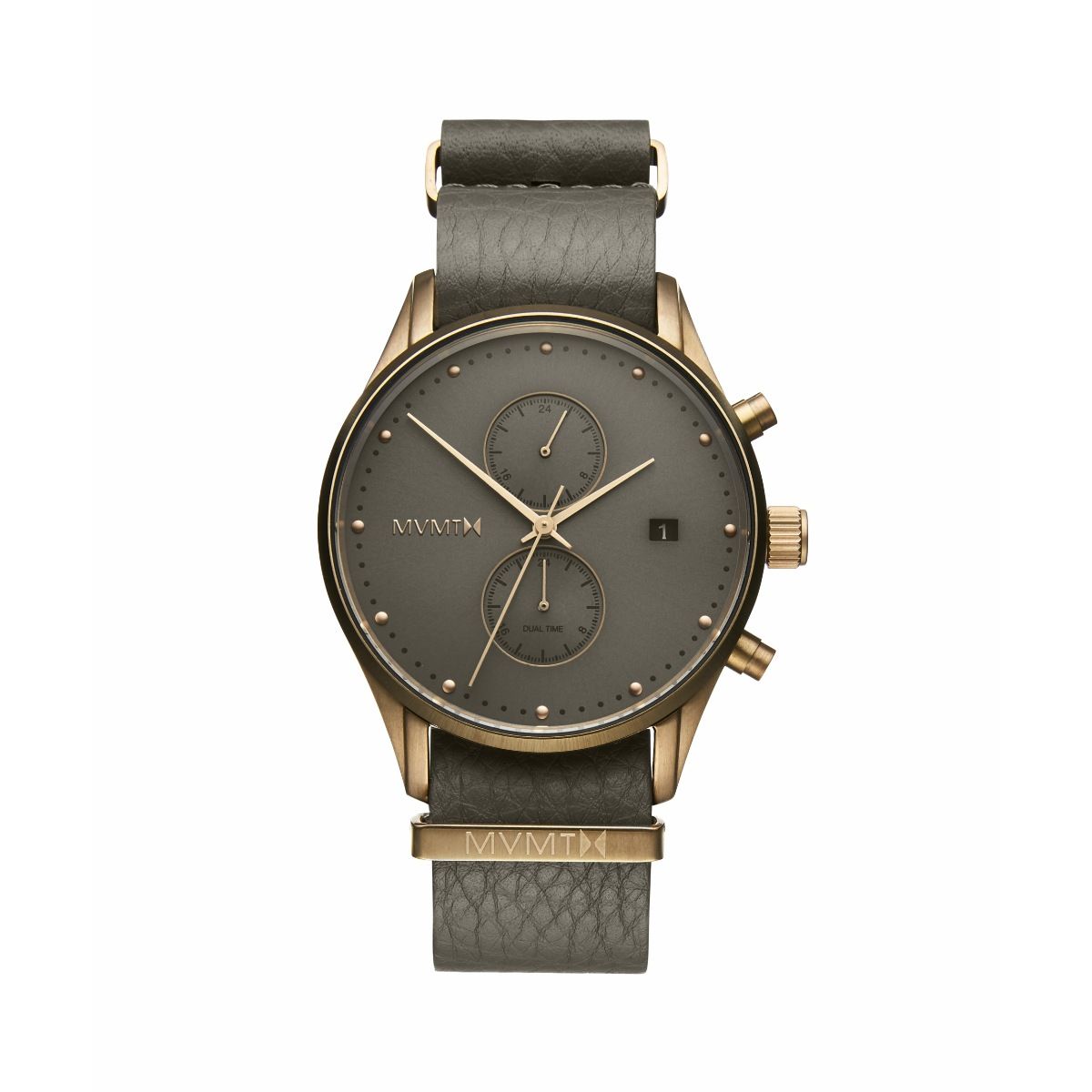 MVMT Voyager Multifunction Grey Round Dial Mens Watch - D-MV01-BROGR: Buy MVMT Voyager ...