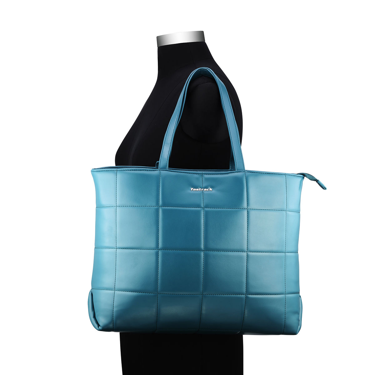 Buy Fastrack Quilted Teal Tote Bag Online