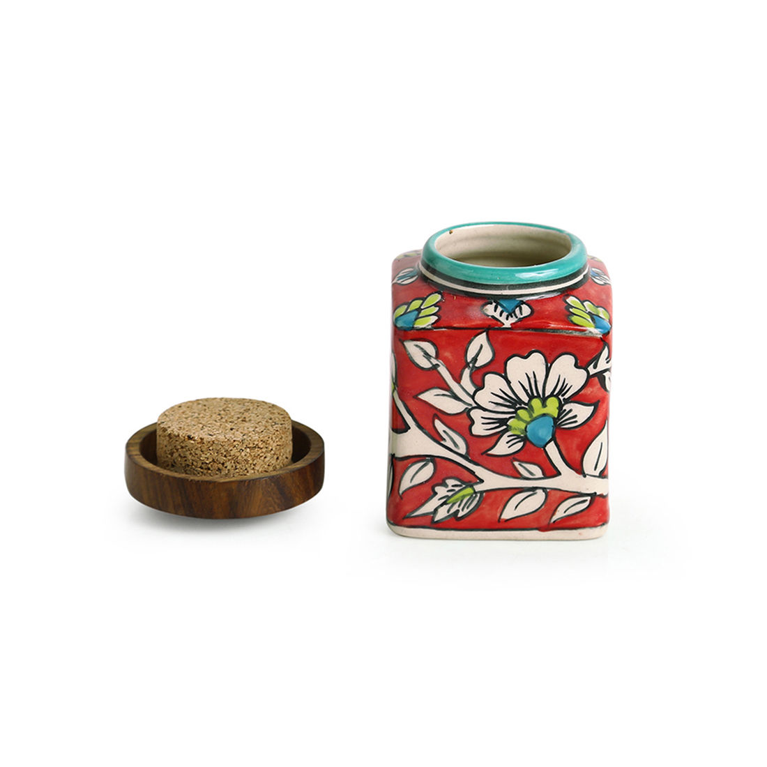 Buy ExclusiveLane Mughal Cuboidal' Storage Jar & Container In Ceramic ...