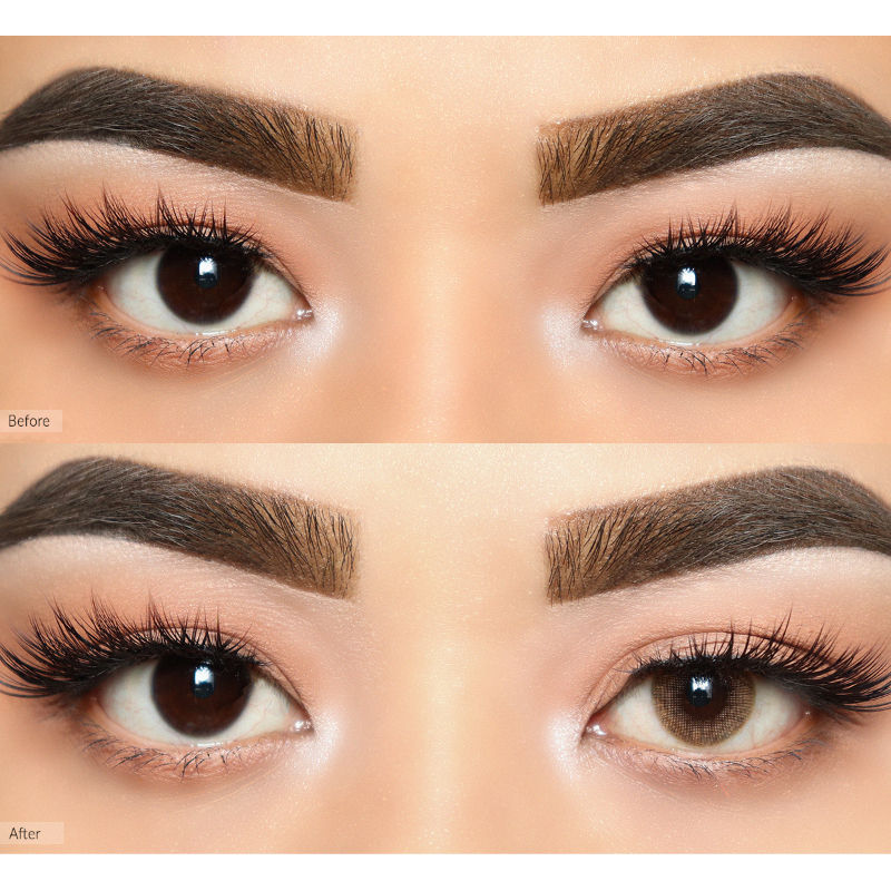 O-Lens Russian Velvet Monthly Coloured Contact Lenses - Brown (-0.50 ...