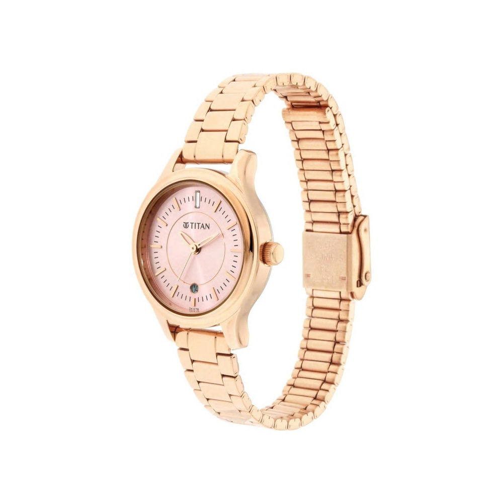Buy Titan NN2638WM01 Rose Gold Dial Analog Watch For Women NN2638WM01 ...