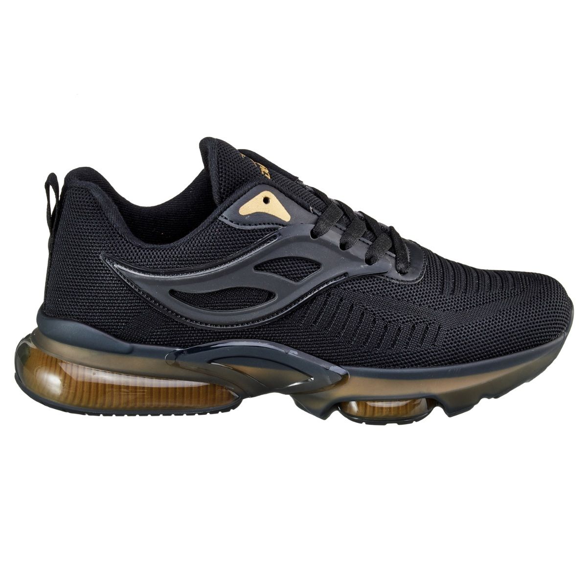 Buy Duke Solid/plain Black Sports Shoes Online