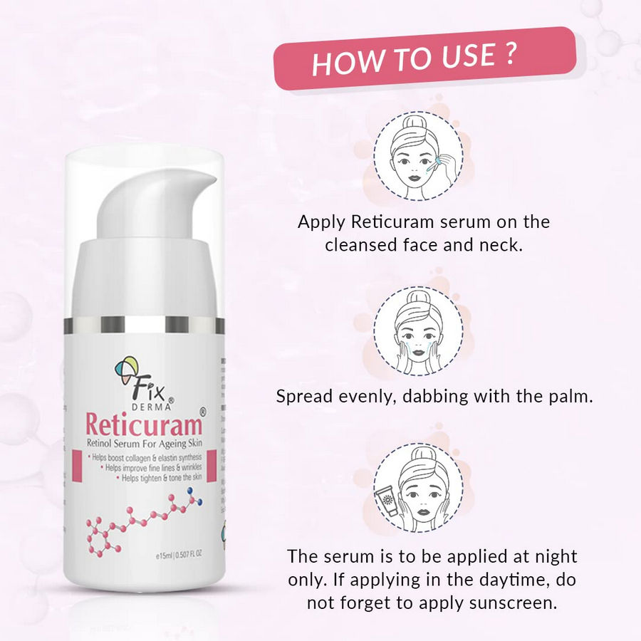 Buy Fixderma 0.05% Pure Retinol Reticuram Face Serum For Anti Aging ...