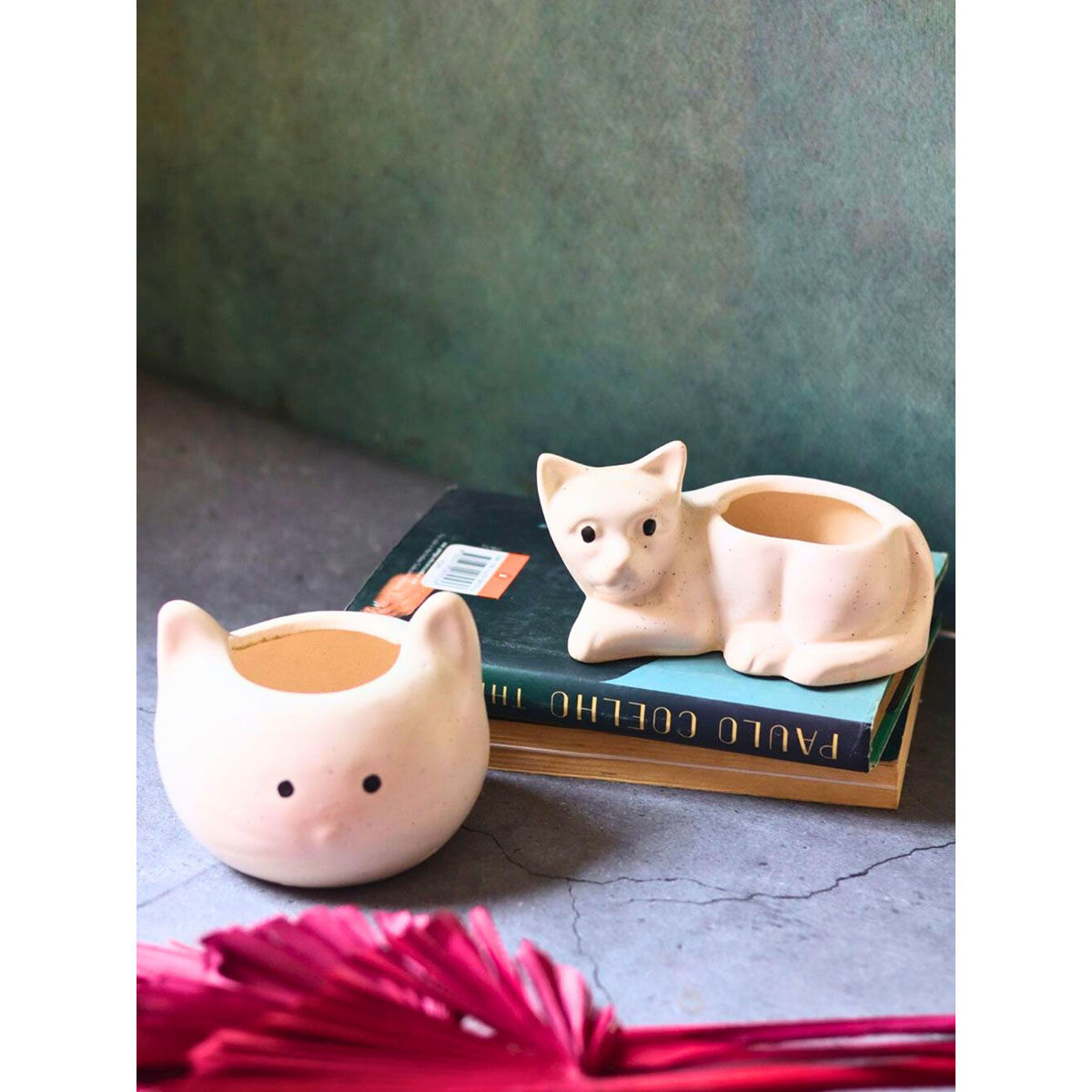 Buy WEAVING HOMES Cat & Kitty Planter Indoor Planters Online