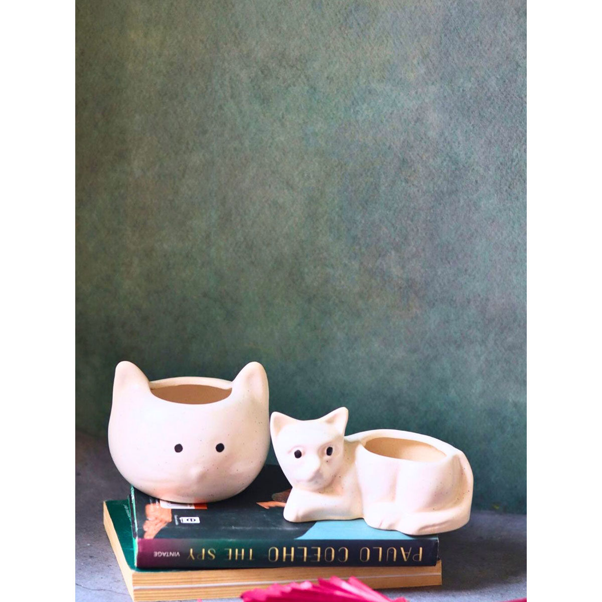 Buy WEAVING HOMES Cat & Kitty Planter Indoor Planters Online