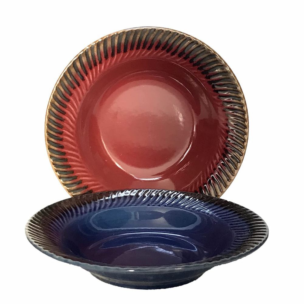 Buy La Dimora Selections Pasta Plates - Red and Blue Online