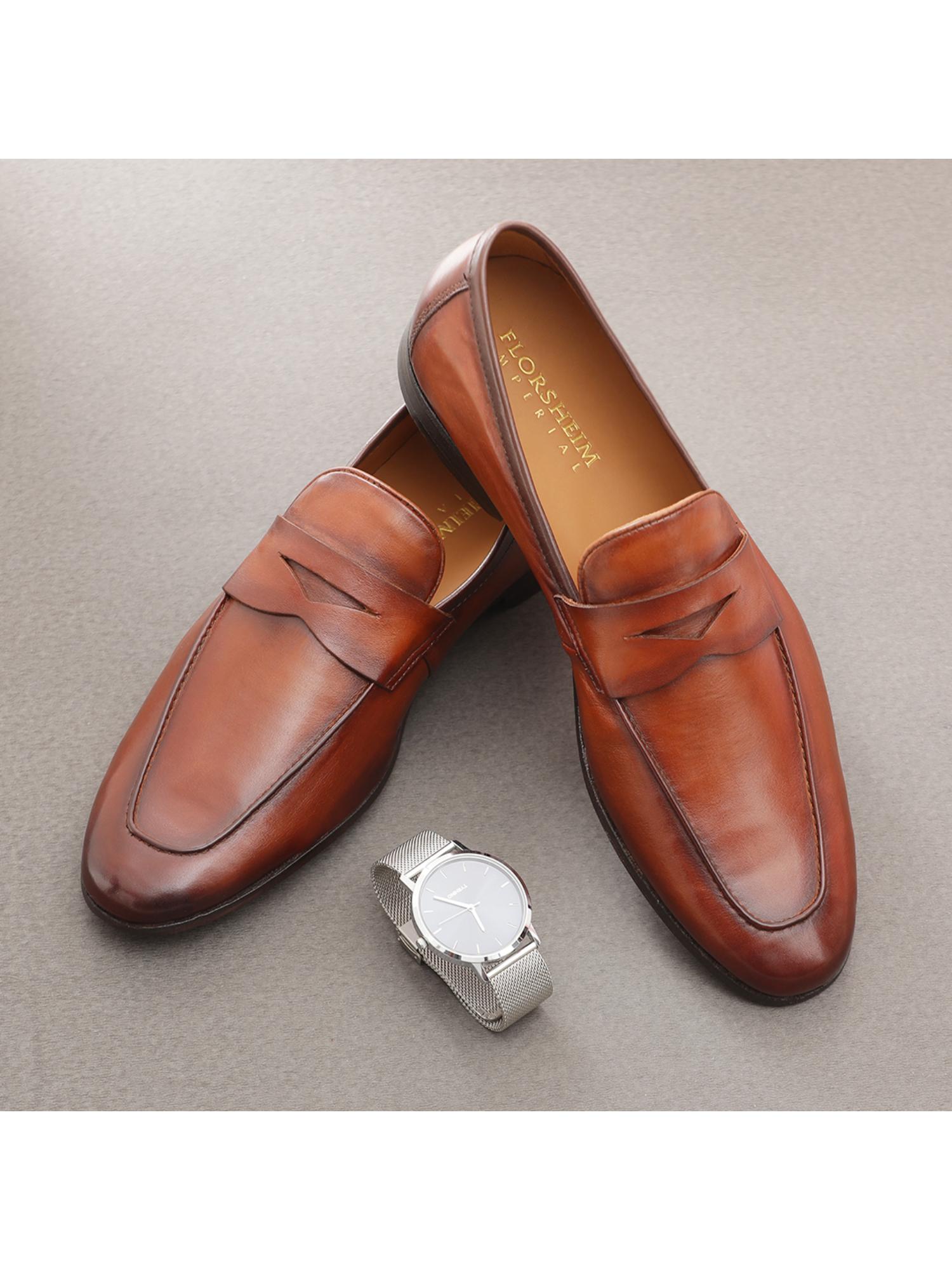 Buy Florsheim The Maggon Tan Men Formal Slip-on Loafers Online