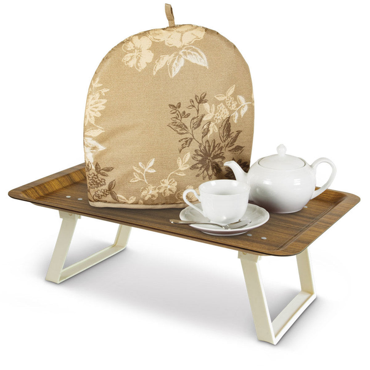 Freelance Bamboo Leg Foldable Dining Tray Breakfast Serving Table Bed ...