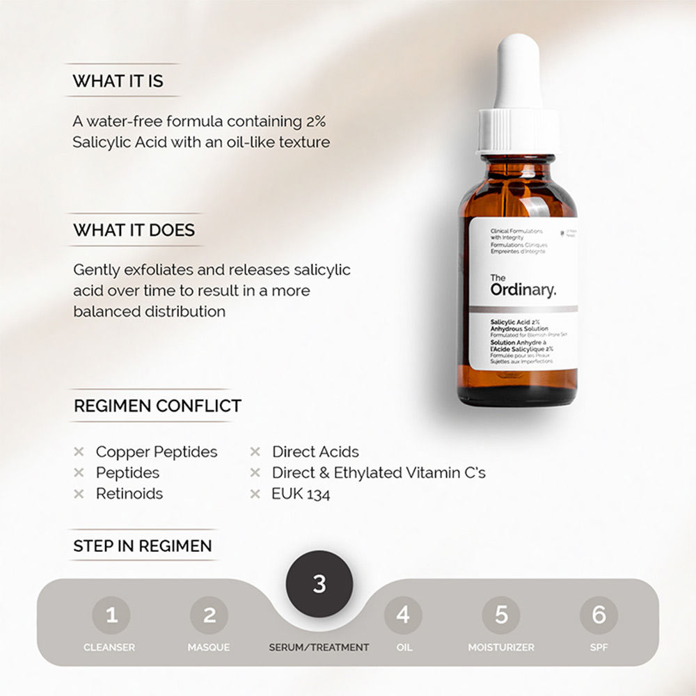 The Ordinary Salicylic Acid 2% Anhydrous Solution: Buy The Ordinary ...