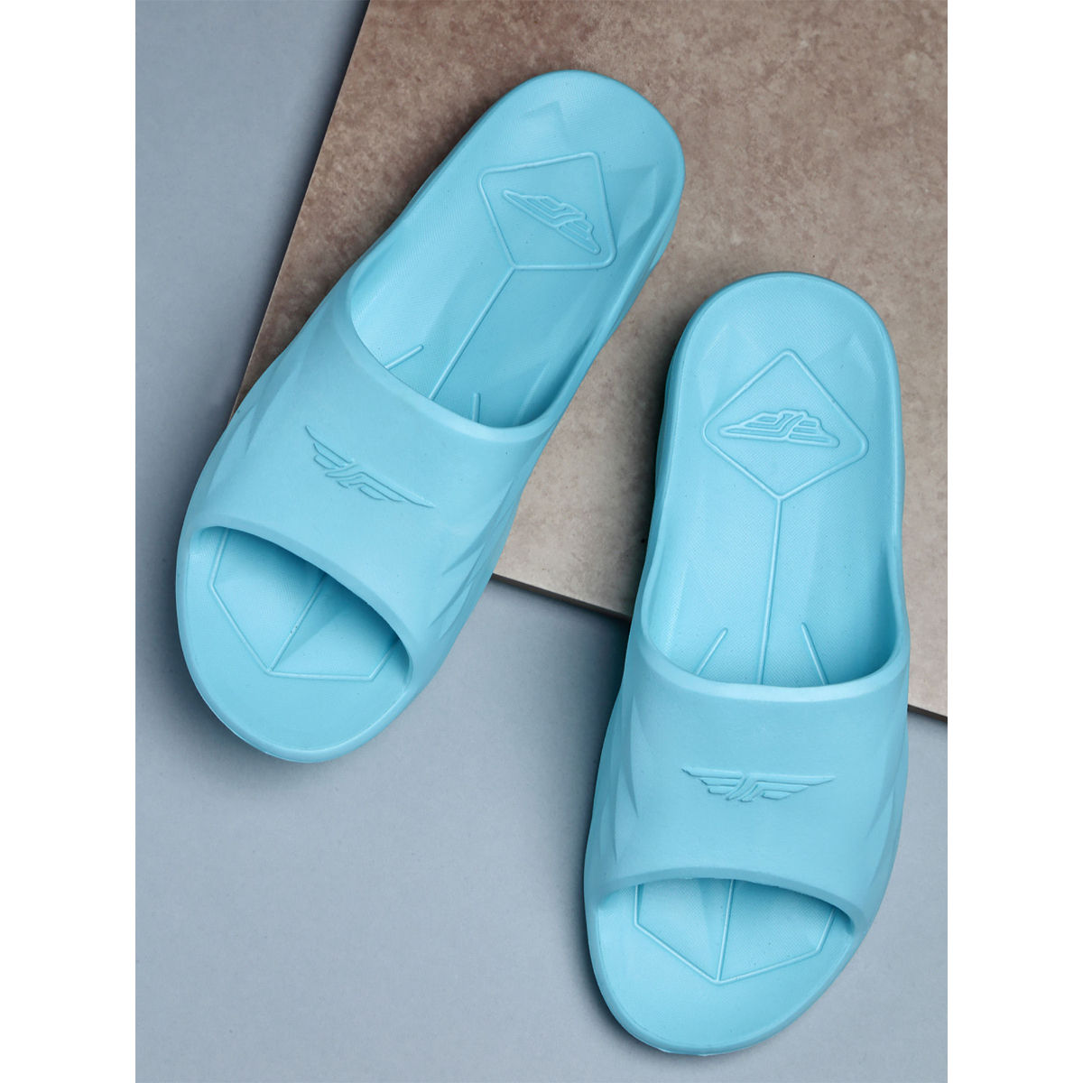 Red Tape Solid Blue Sliders: Buy Red Tape Solid Blue Sliders Online at ...