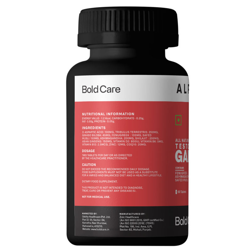 Bold Care Alpha Testo Booster(increase Testosterone): Buy Bold Care ...