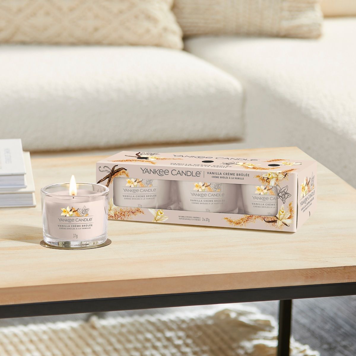 Buy Yankee Candle Filled Votive Scented Candles - Vanilla Crème Brule
