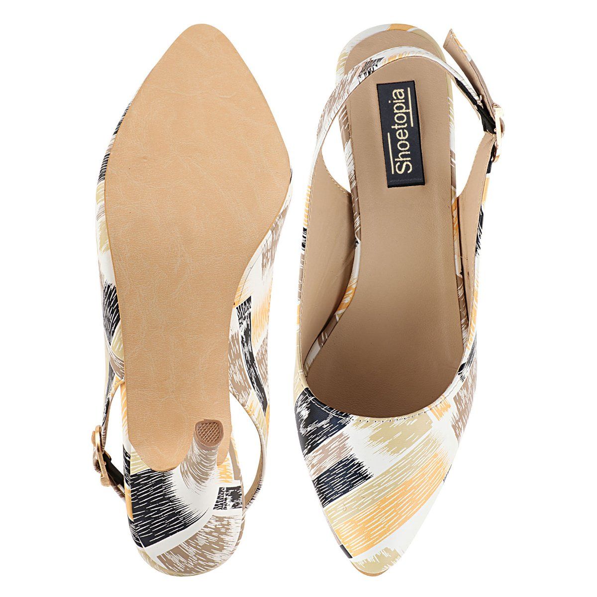 Shoetopia Women Solid Multicolour Heels: Buy Shoetopia Women Solid ...