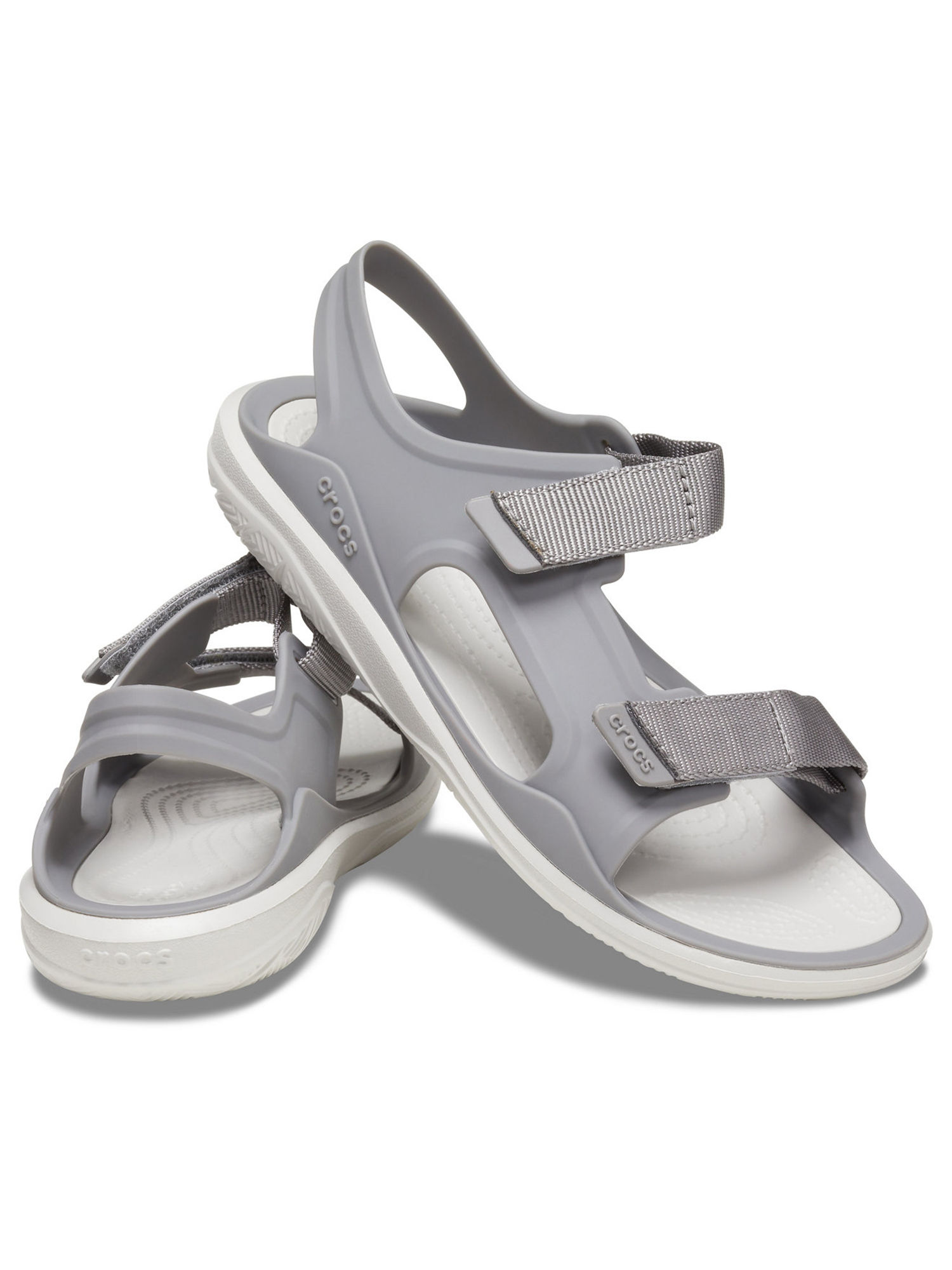 Buy Crocs Grey Swiftwater Sandals Online