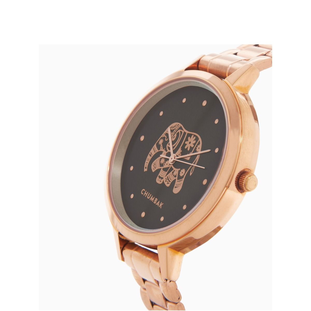 Buy Teal by CHUMBAK Carnival Elephant Watch with Stainless Steel Link ...