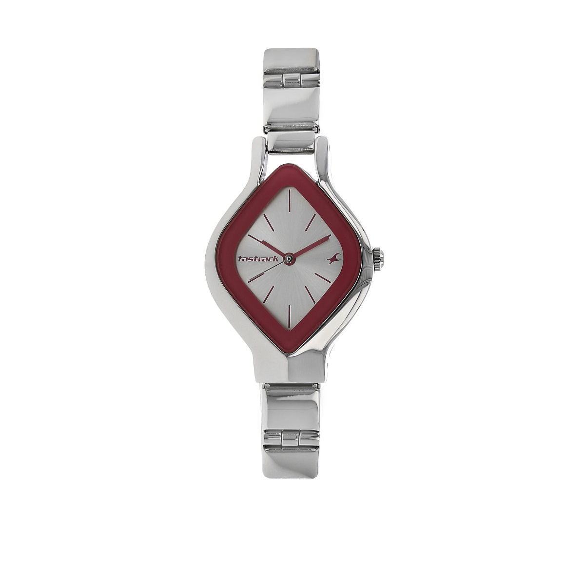 Buy Fastrack Silver Dial Silver Stainless Steel Strap Watch Online