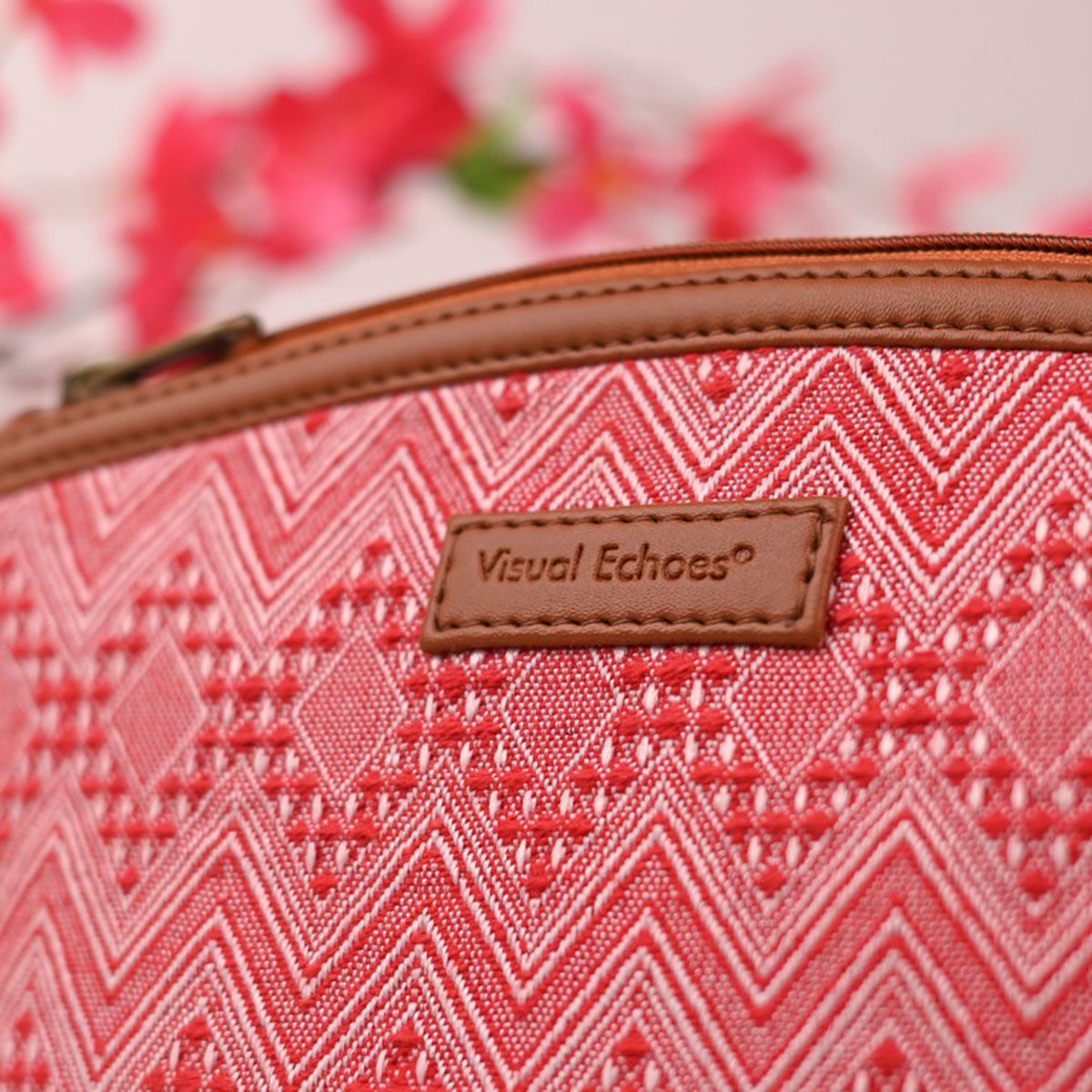 Buy Visual Echoes Chevron Red Multi-Utility Pouch Online