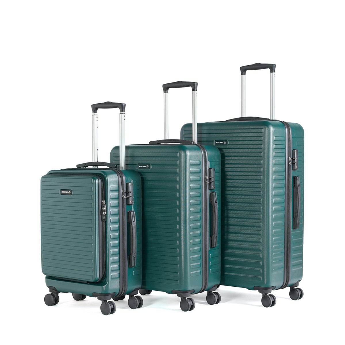 Assembly Set Of 3 Hard Luggage Trolley - 74 Cm , 61 Cm And 54 Cm Hard ...
