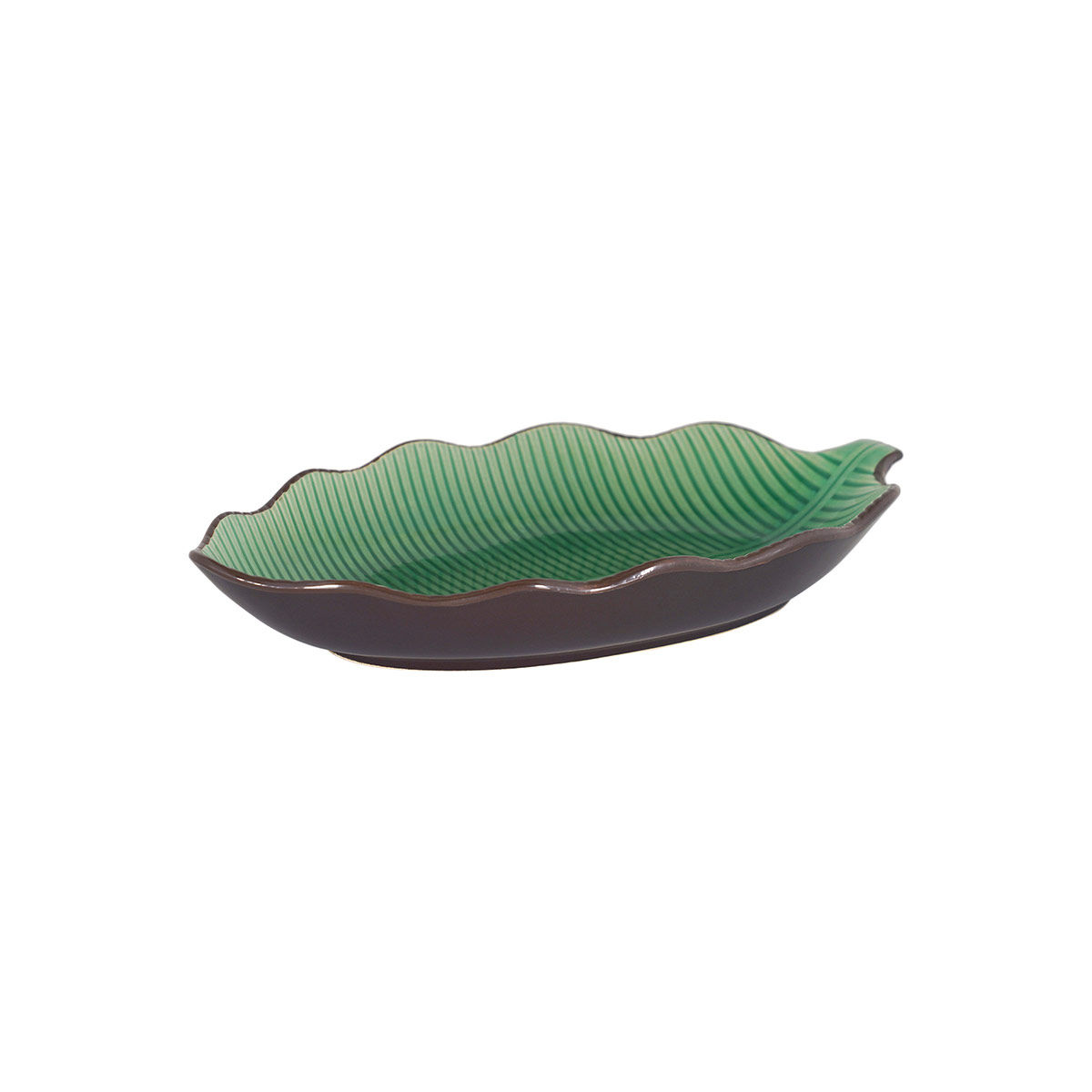 Buy Pure Home + Living Pear Green Leaf Platter Online