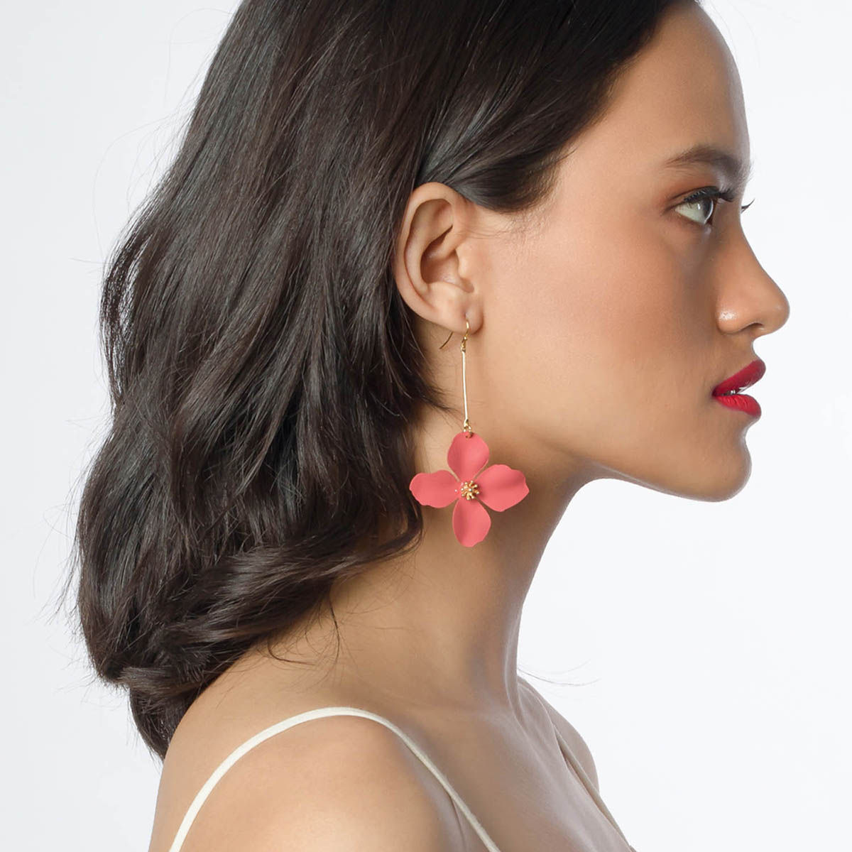 Buy Pipa Bella by Nykaa Fashion Periwinkle Crimson Earrings Online