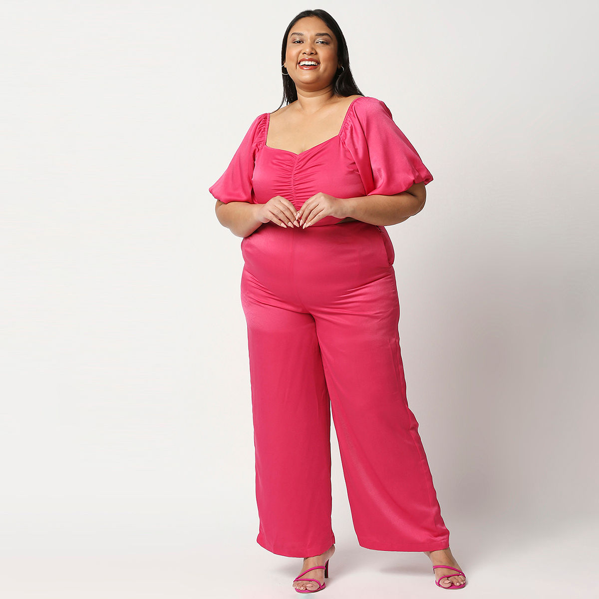 Buy Twenty Dresses By Nykaa Fashion Curve Pink Dancing Through The ...