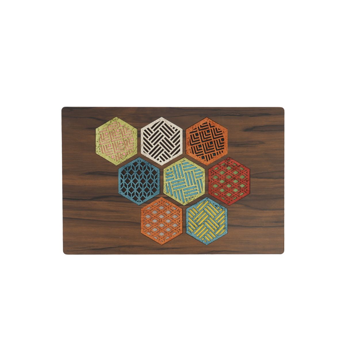 Buy Eyda Set of 6 Wooden-MDF Table Mats Online