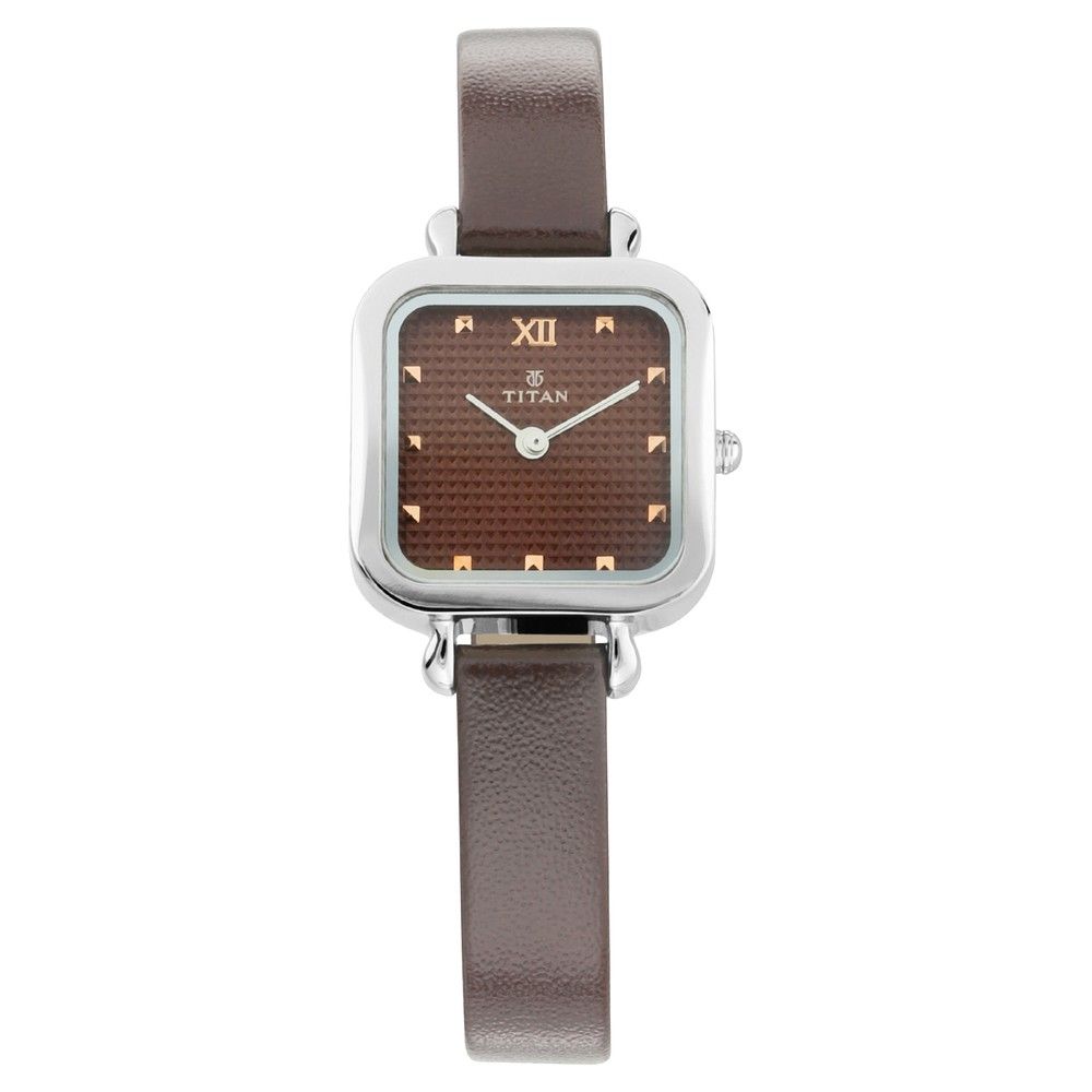 Buy Titan NM2626SL01 Brown Dial Analog Watch For Women Online